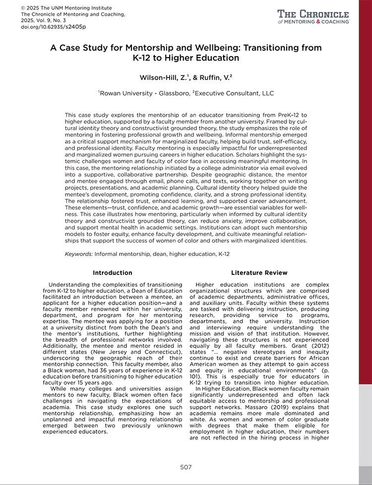 HYA Associate Verna Ruffin Publishes Case Study